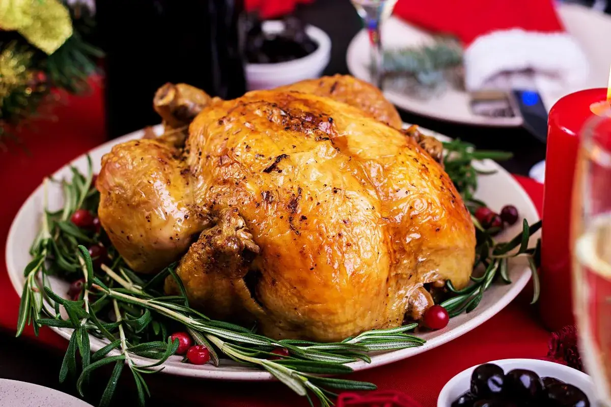 Chester assado de natal suculento mais gostoso que o comprado ...