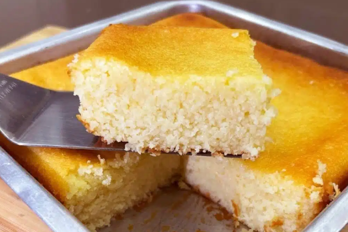 Bolo moça de coco super gostoso com apenas 4 ingredientes que você tem ...