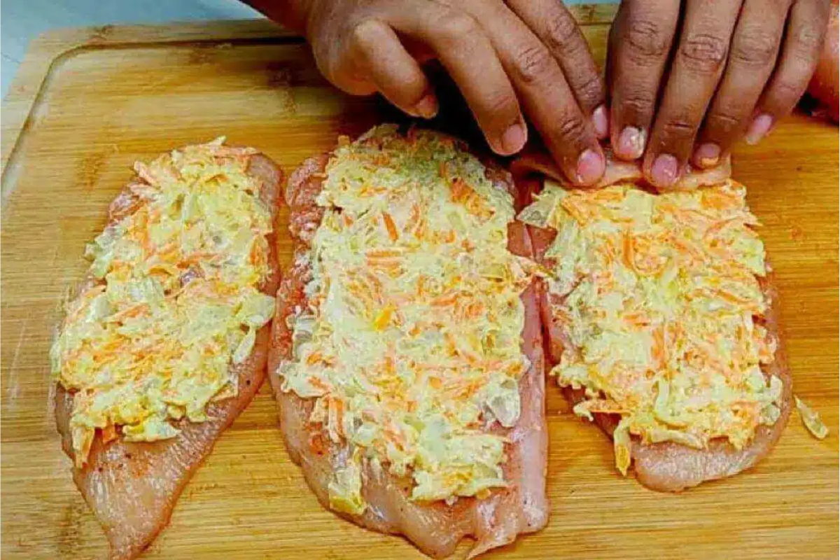 Receita de frango recheado delicioso e saboroso para suas refeições ...